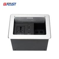 China Recessed Pop Up Audio Visual Box Multimedia Socket Outlet 65W USB for sale