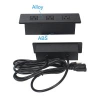 China 162mm Recessed Surge Protector Desk Outlet Sockets With Usb OEM for sale