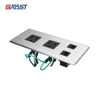 China Desktop Recessed Power Strip Conference Table Outlet Hub Embedded Connectivity Box for sale