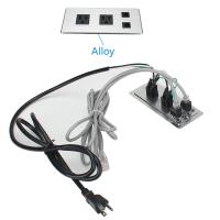China Desktop Recessed Power Strip Conference Table Outlet Hub Embedded Connectivity Box for sale