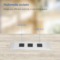 China Hidden Recessed Power Grommet Outlet 20W 240V CUL Certified for sale