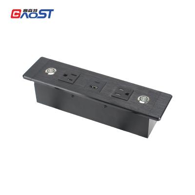 China Flush Mount Recessed Power Strip Outlet With USBA USBC Port UL Certified for sale