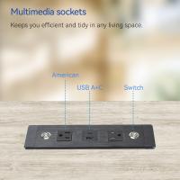 China Flush Mount Recessed Power Strip Outlet With USBA USBC Port UL Certified for sale