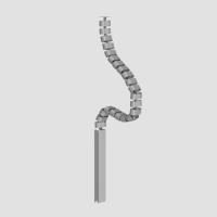 China Modular Vertebrae Standing Desk Cable Spine Guide Customized for sale