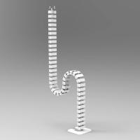 China Adjustable Lift Desk Accessories 1320mm Cable Management Spine Snake for sale