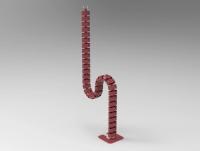 China Adjustable Lift Desk Accessories 1320mm Cable Management Spine Snake for sale