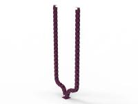 China 1320mm Modular Vertebrae Cable Management Spine black Quad Entry for sale