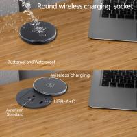 China Table Power Usb Charging Grommet 80mm For Workspace Dustproof for sale