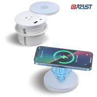 China Rotary Fully Desk Grommet Power Outlet Recessed Strip SAA Certificated for sale