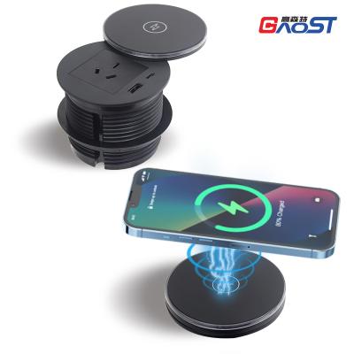 China USBC Fast Charge Desk Power Grommet Electrical Plug Fire Resistant for sale