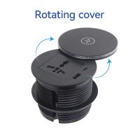 China 82mm Recessed Powered Grommet Desk Outlet USB C ROHS Certificated for sale