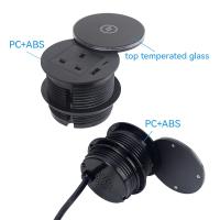 China Wireless Charging Desk Power Grommet PD 30W USB C 180° Rotating for sale