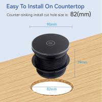 China 15W Fast Charging Desktop Power Grommet For Conference Tables OEM for sale