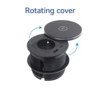 China 15W Fast Charging Desktop Power Grommet For Conference Tables OEM for sale
