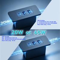 China 65W USB C Laptop Fast Charger Dual Port 20W GaN for sale