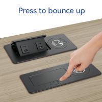 China Recessed Power Strip with 15W Wireless Charging and Multi-Port Connectivity for Furniture Integration for sale