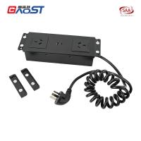 China Flush Mount Desk Power Strip with 2 AU Outlets 20W USB C SAA Approved Alloy Material V0 Flame for sale