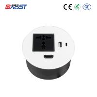 China 20W QC3.0 Charger Desk Power Grommet with Alloy Faceplate and 90mm Hole Size for Office Tables for sale