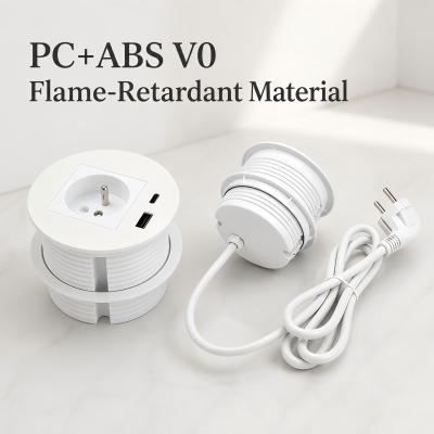 China 20W Fast Charging Desk Power Grommet with 80mm Hole Size and CE/ROHS/UKCA Certification for sale