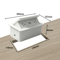 China Pop Up Desk Power Outlet with 15W Wireless Charger and 20W USB Fast Charging SAA Certified for sale