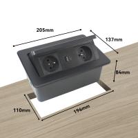 China Desktop Power Strip with 20W USB A+C Fast Charging 15W Wireless Charging and V0 Flame Retardant Material for sale