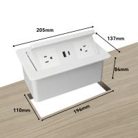 China Pop Up Power Strip with 20W USB Fast Charging 15W Wireless Charging and UL-Certified Fireproof Safety for Office Desk for sale