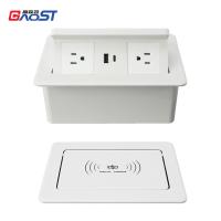 China Pop Up Power Strip with 20W USB Fast Charging 15W Wireless Charging and UL-Certified Fireproof Safety for Office Desk for sale