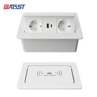 China Pop Up Desk Power Strip with 20W Fast Charging 15W Wireless Charging and V0 Fireproof Plastic for sale