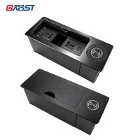 China Conference AV Cubby Box with 65W PD Fast Charging 15W Qi Wireless Charging and 2 RJ45 Network Ports for sale