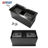 China Embedded Desktop Audio Visual Box Surge Protector Power Socket For Conference Table for sale