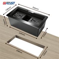 China Embedded Desktop Audio Visual Box Surge Protector Power Socket For Conference Table for sale