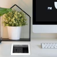 China Recessed Pop Up Audio Visual Box Multimedia Socket Outlet 65W USB for sale