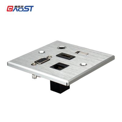 China RJ45 Information Wall Panel Audio Video Outlet Multimedia Surge Protector for sale
