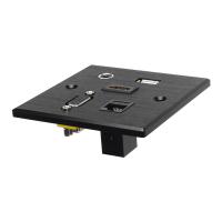 China HDMI 4K USB 2.0 Audio Video Wall Plate with Alloy Face Plate and RJ45 CAT6 for Home Theater for sale