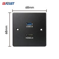 China 4K HDMI Audio Video Wall Box Outlets USB3.0 For Office Networking for sale