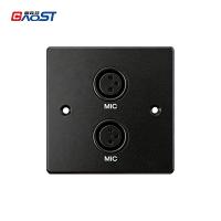 China Multimedia Audio Visual Wall Box Dual XLR Female Wall Plate 86mm For Home Theater for sale