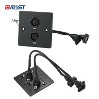 China Multimedia Audio Visual Wall Box Dual XLR Female Wall Plate 86mm For Home Theater for sale