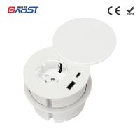China 60W USB-C Power Delivery Desk Power Grommet with 360° Rotating Dustproof Cover and V0 Flame-Retardant ABS+PC Material for sale