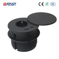 China 20W USB-C Fast Charging Desk Power Grommet with Type F Schuko Outlet and 360° Rotating Dustproof Cover for sale
