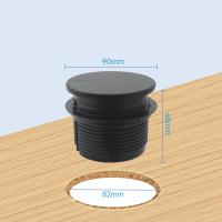China 20W USB-C Fast Charging Desk Power Grommet with Type F Schuko Outlet and 360° Rotating Dustproof Cover for sale