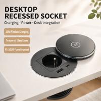 China 15W Fast Charging Desktop Power Grommet For Conference Tables OEM for sale