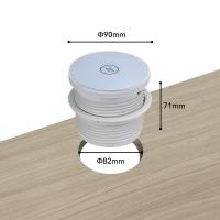 China Recessed Power Strip with 15W Wireless Charging PD 30W USB-C and 180° Rotating Cover for Desk for sale