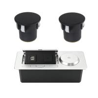 China Recessed Furniture Outlet with 15W Wireless Charging Built-in Hi-Fi Bluetooth Speaker and Pop-up Outlet USB Ports for sale
