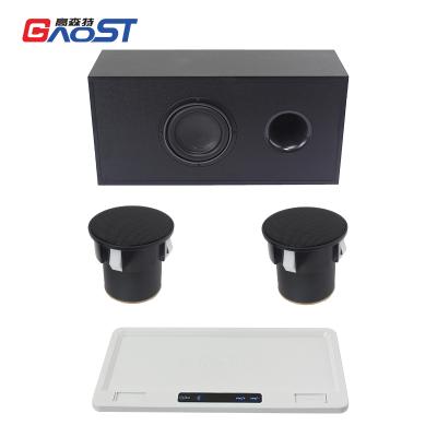 China Recliner Bluetooth Sound System with 15W Qi Wireless Charger Dual USB Ports and ABS Plastic Construction for sale