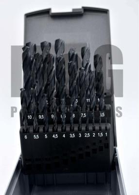 China Cobalt Jobber Drill Bits Set 29 Pcs 1/16 to 1/2 Inch 135 Degree Split Point HSS Fully Ground Metric for sale