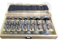China Forstner Wood Drill Bits Set in Wooden Box Fine Ground Edges for sale