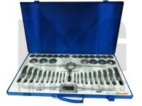 China ANSI Standard 45 Piece High Speed Steel & Alloy Tool Steel Tap and Die Set 1/4 to 1 Inch for sale