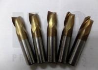 China Center Cutting Hss End Mill Aluminum Roughing Titanium Nitride Tin Coated End Mill for sale