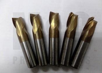 China Center Cutting Hss End Mill Aluminum Roughing Titanium Nitride Tin Coated End Mill for sale