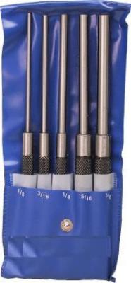 China 8 Inch Drive Pin Punch Set 5 Piece 1/8 to 3/8 Inch Sizes for Heavy Duty Industrial Use for sale
